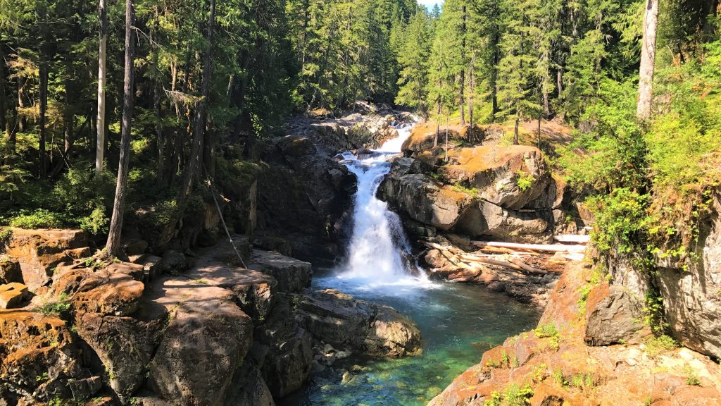 WaterFalls of Mount Rainier National Park Washington